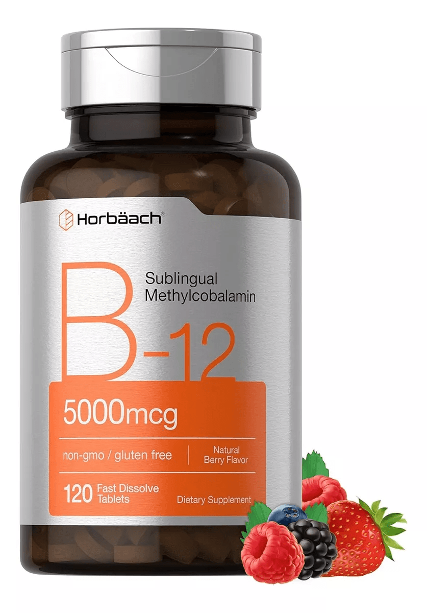B12 Methylcobalamin Sublingual 5000mcg 120 Capsulas Horbaach – Biogate