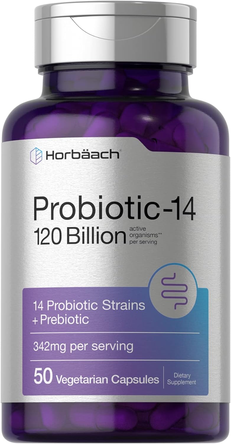 Probiotic-14 120 Billion ufc 14 Cepas con Prebióticos 50 Capsulas – Biogate