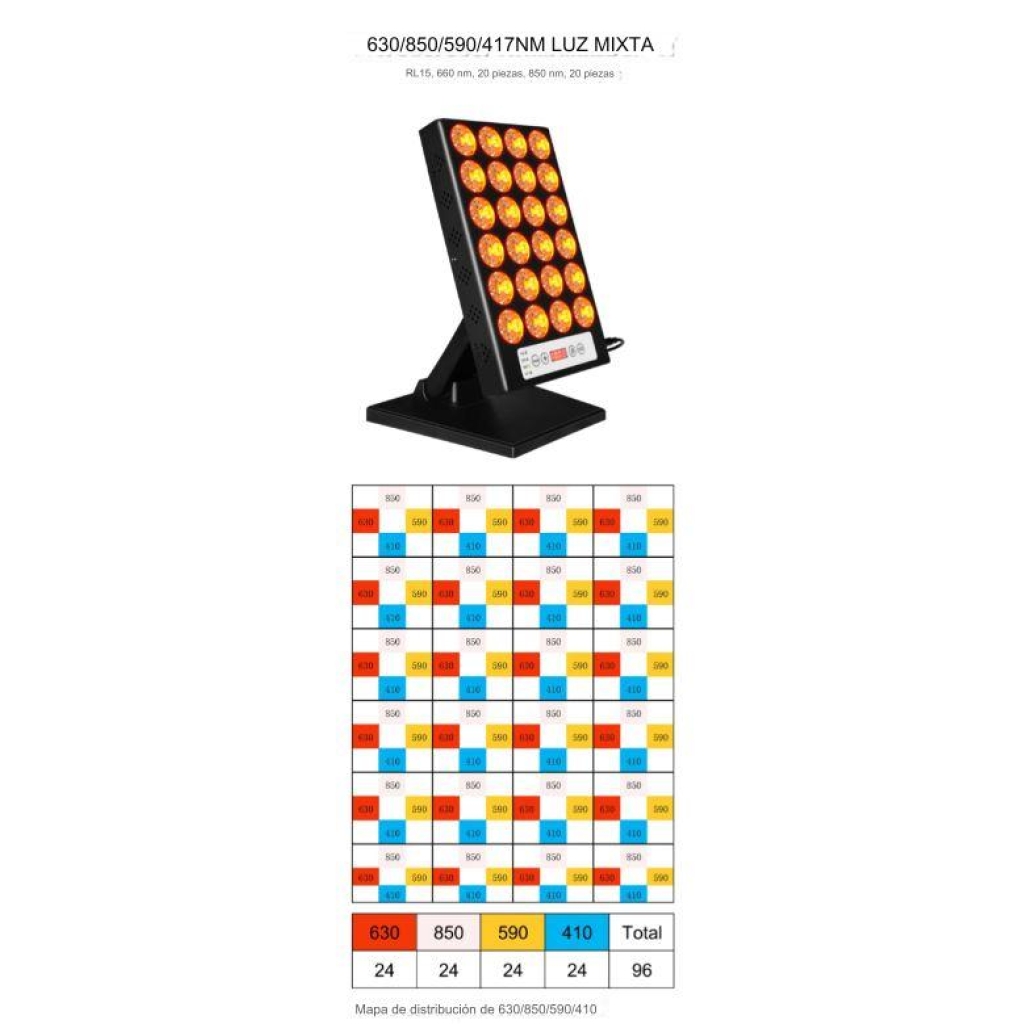 Equipo Panel Luz Infrarroja Y De 7 Colores Para Terapia 65w – Biogate