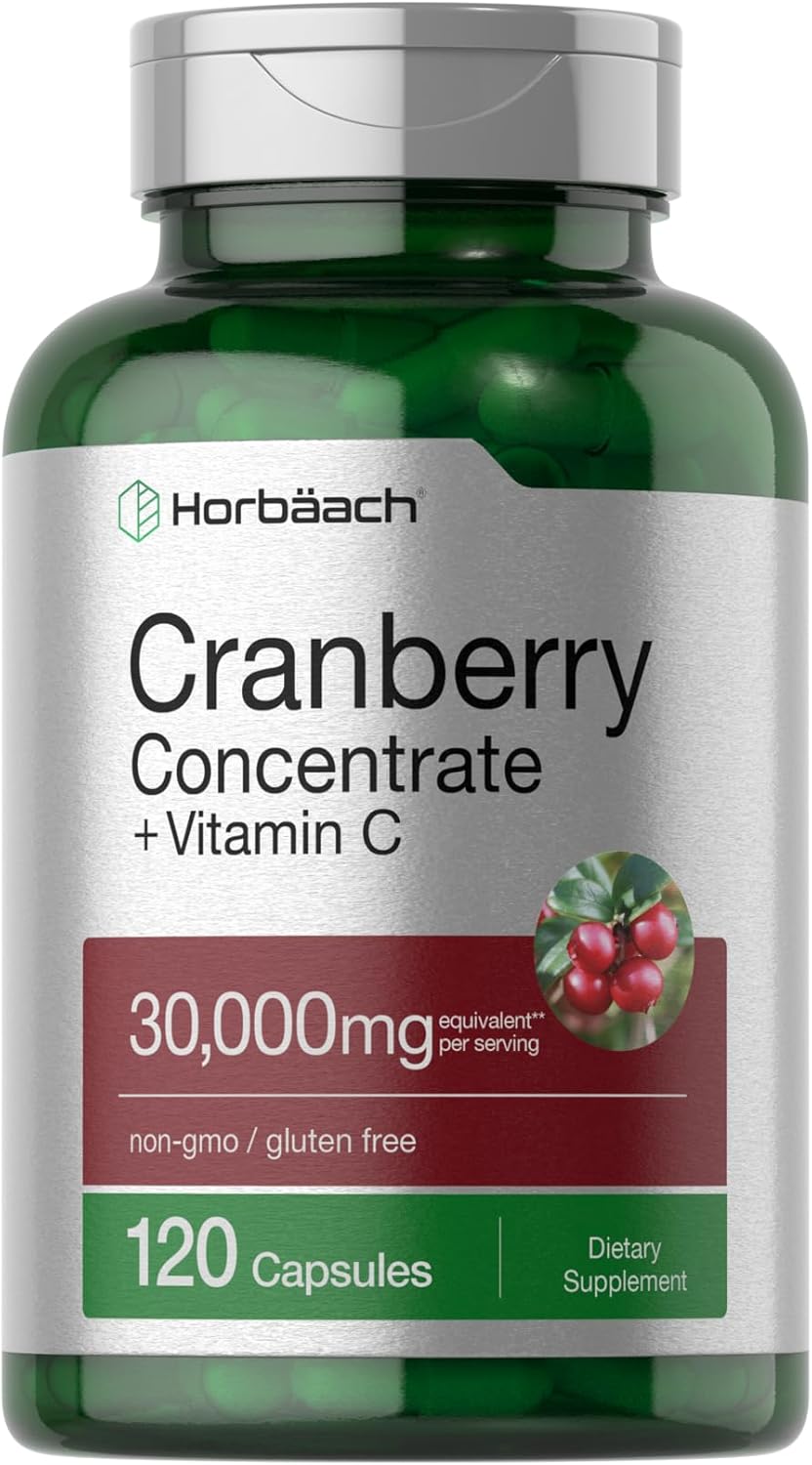 Cranberry 30,000 Mg + Vitamina C 120 Capsulas – Biogate
