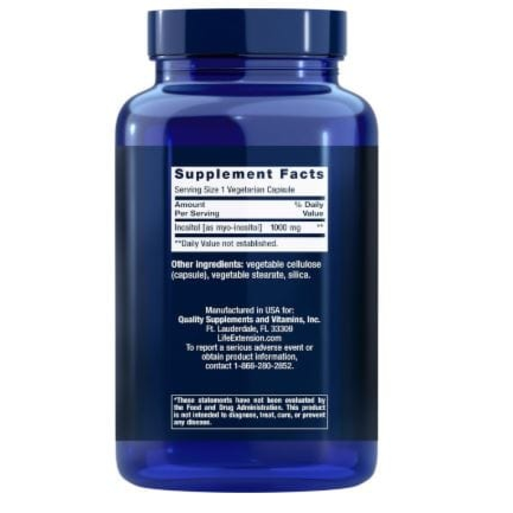 Inositol 1000 Mg 360 Capsulas Life Extension – Biogate